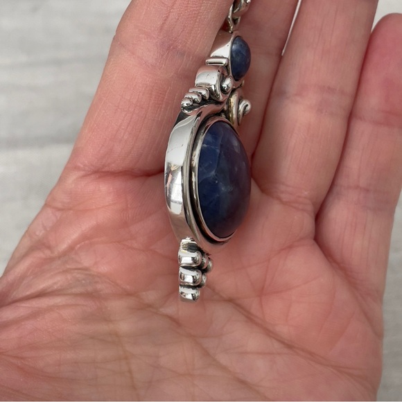 Ati | Jewelry | Mexico Ati Sterling Silver 925 Lapis Pendant Large Bale ...